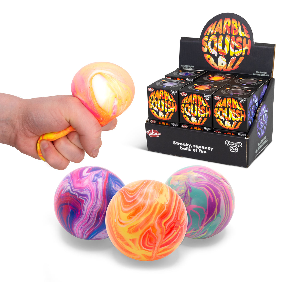 SCRUNCHEMS MARBLE SQUISH BALL – One For Fun