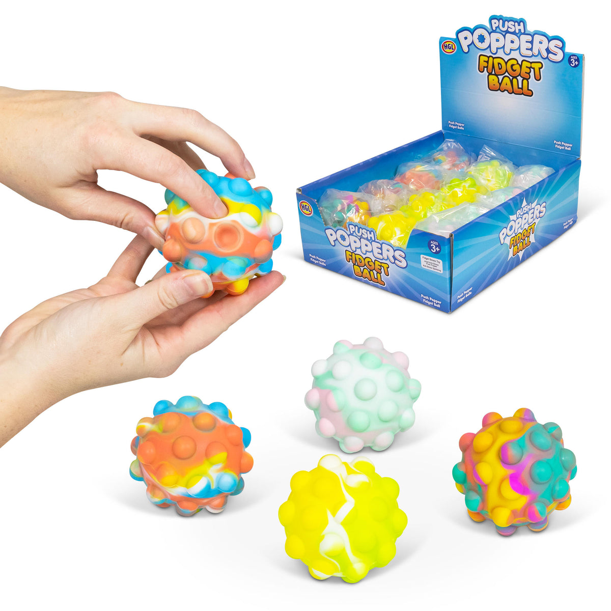 PUSH POPPERS FIDGET BALL – One For Fun