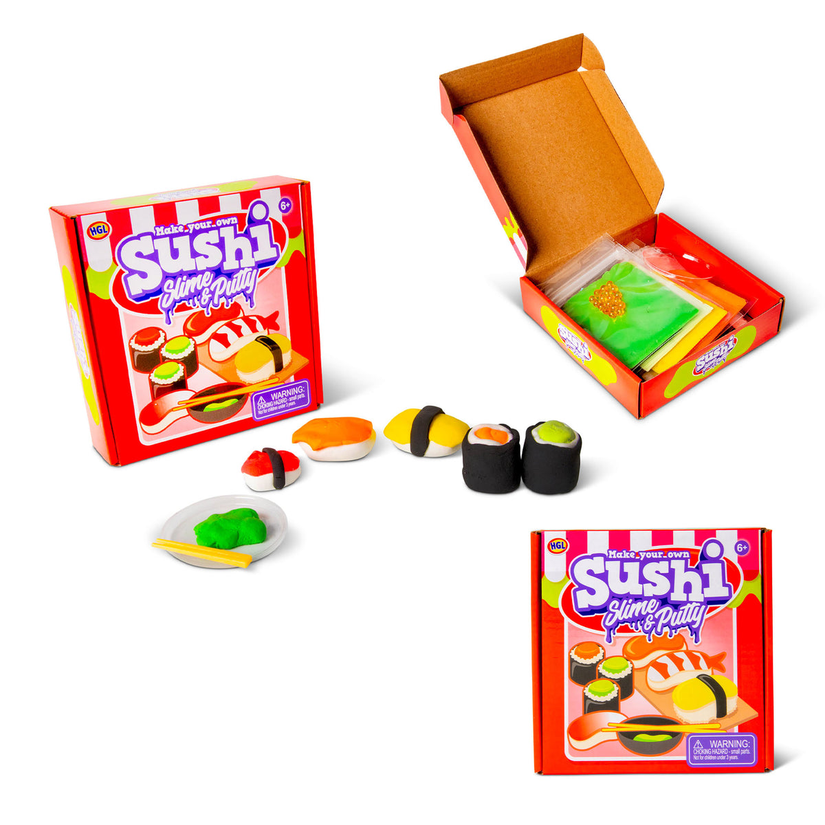 MAKE YOUR OWN SUSHI SLIME & PUTTY – One For Fun